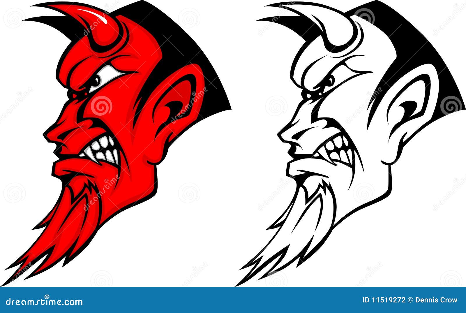 Devil Mascot Logo stock vector. Illustration of mascot - 11519272