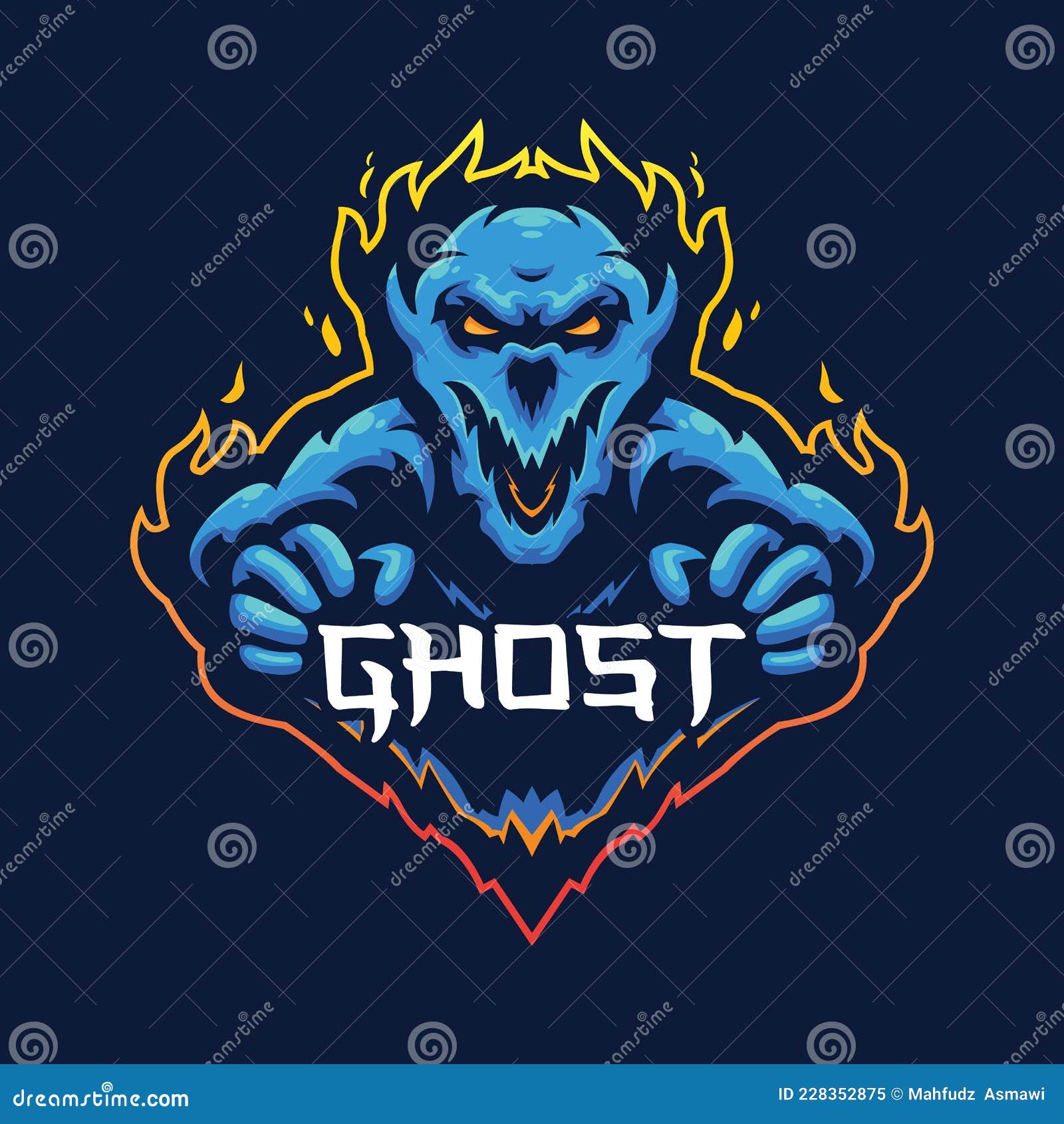 Devil Mascot Logo Design Vector with Modern Illustration Concept Style ...
