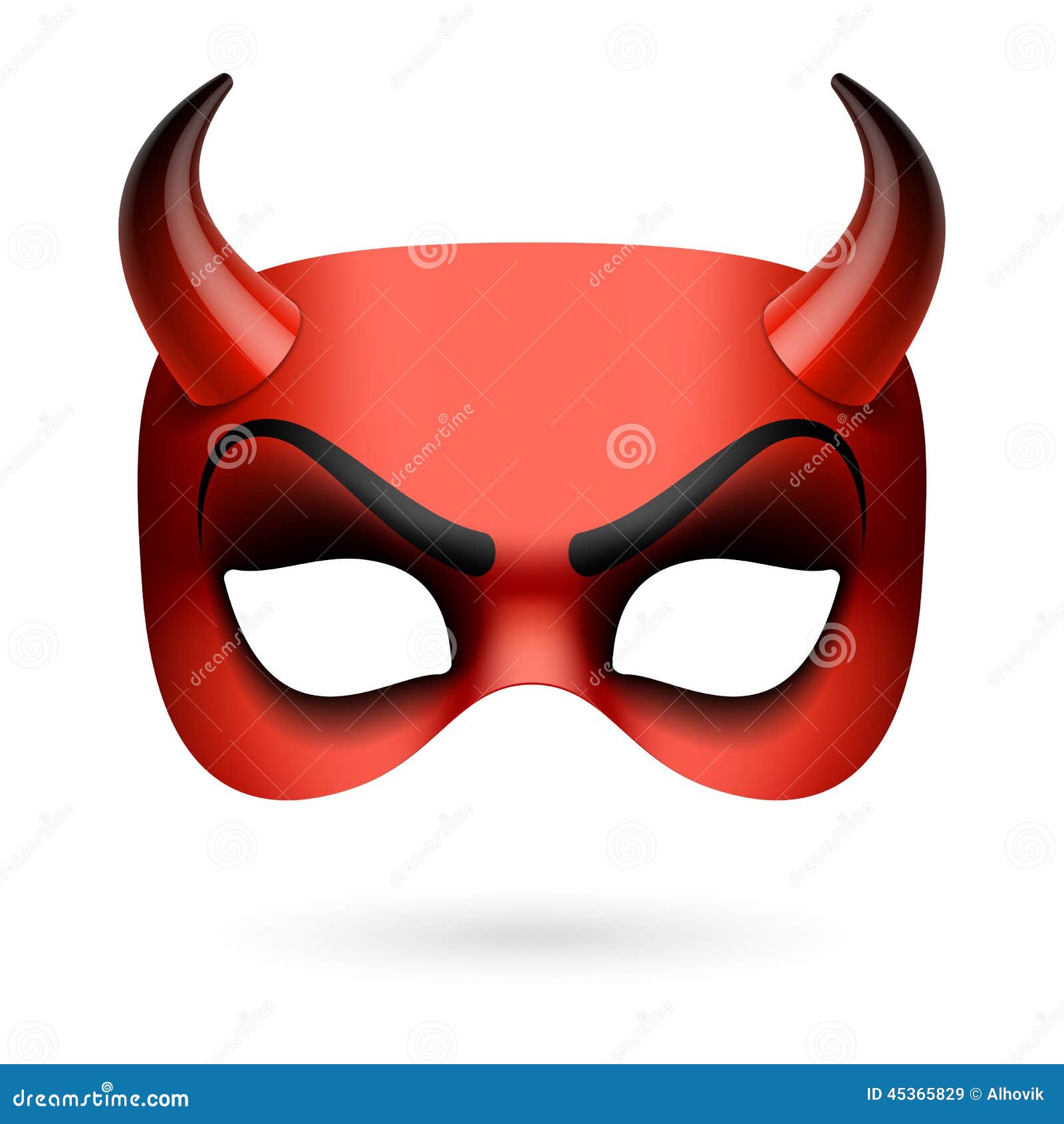 Devil mask stock vector. Illustration of circus, imagination - 45365829