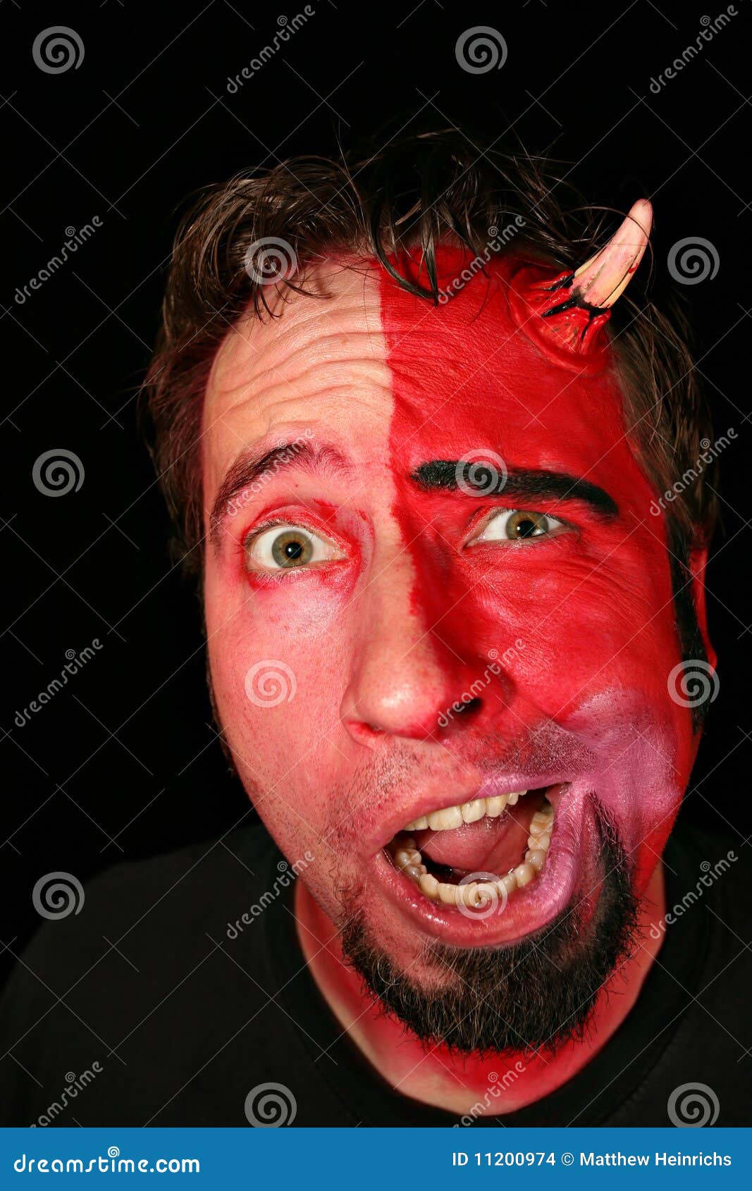 Devil Monster Man stock photo. Image of eyes, demon, personality - 11200974