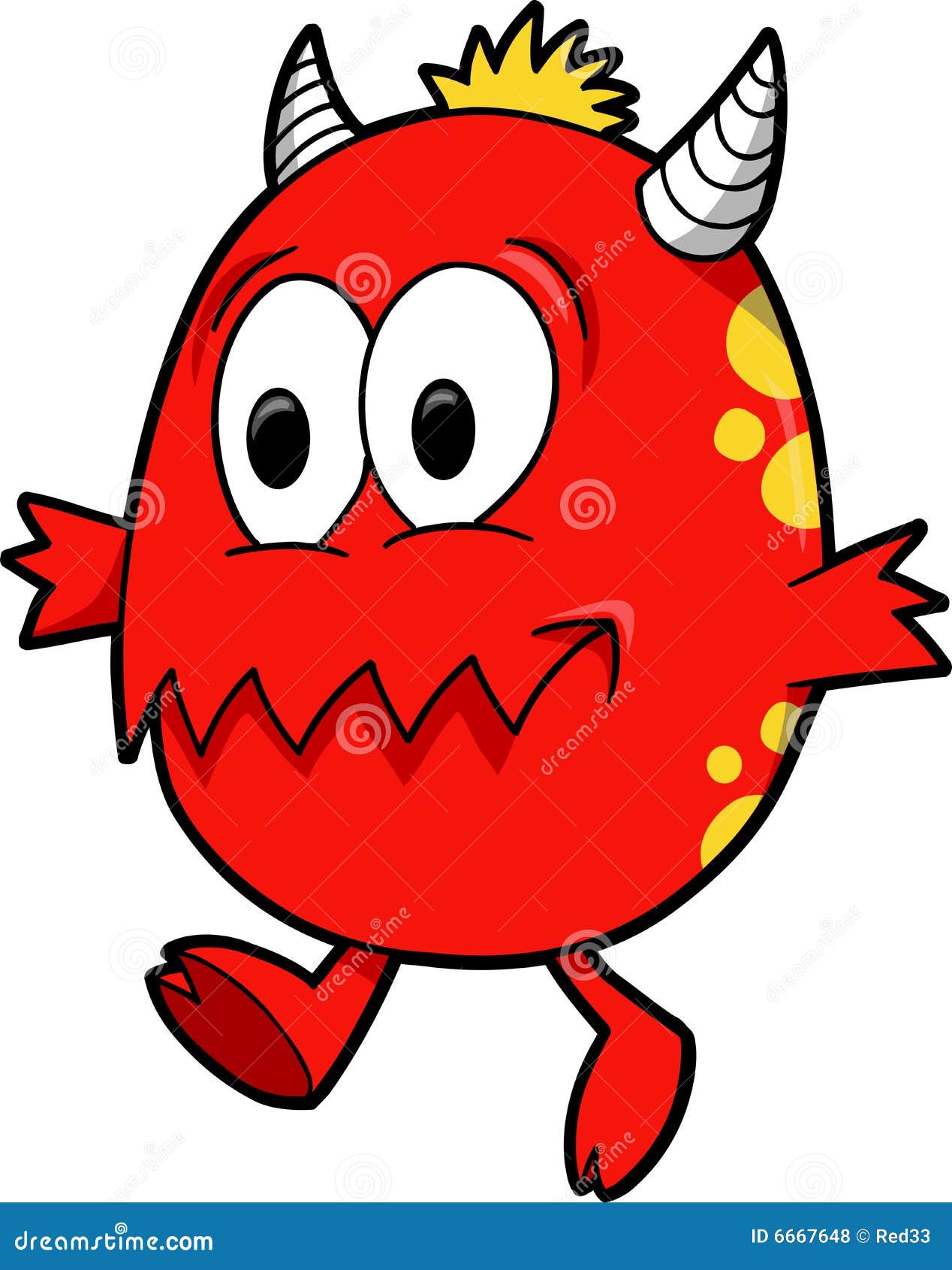 Devil Monster Vector stock vector. Illustration of clip - 6667648