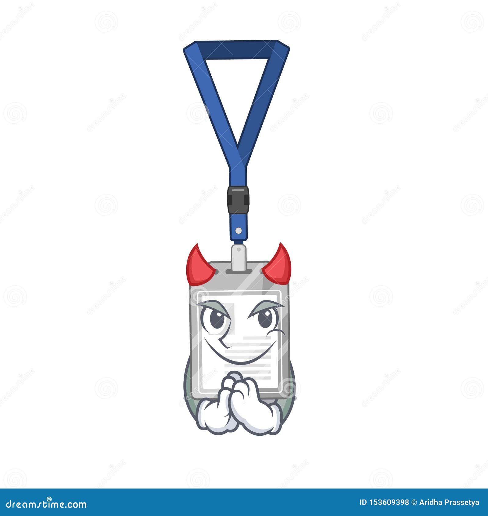 Devil Name Tag Isolated in the Cartoon Stock Vector - Illustration of ...