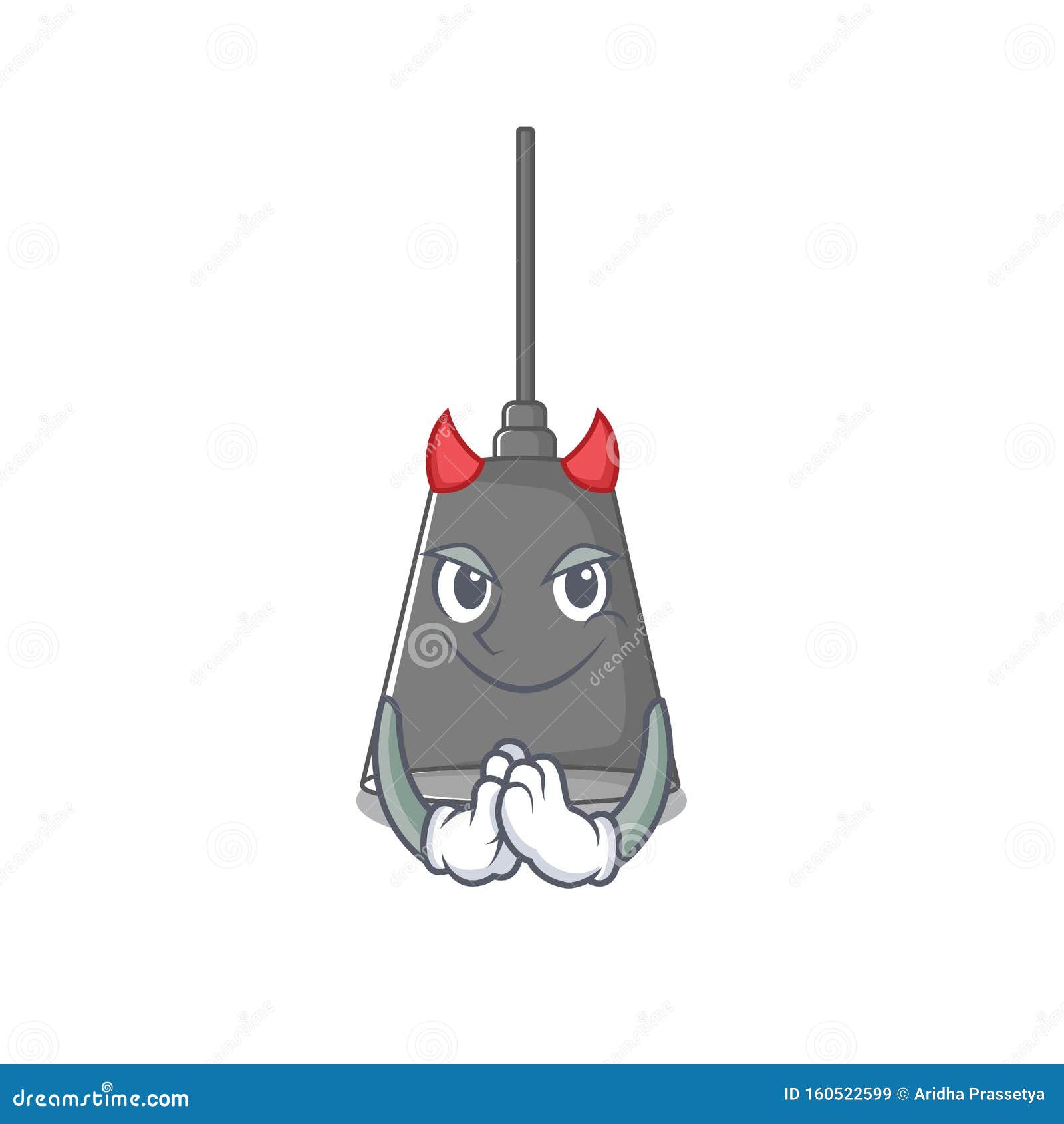 Devil Pendant Lamp Isolated in the Character Stock Vector ...