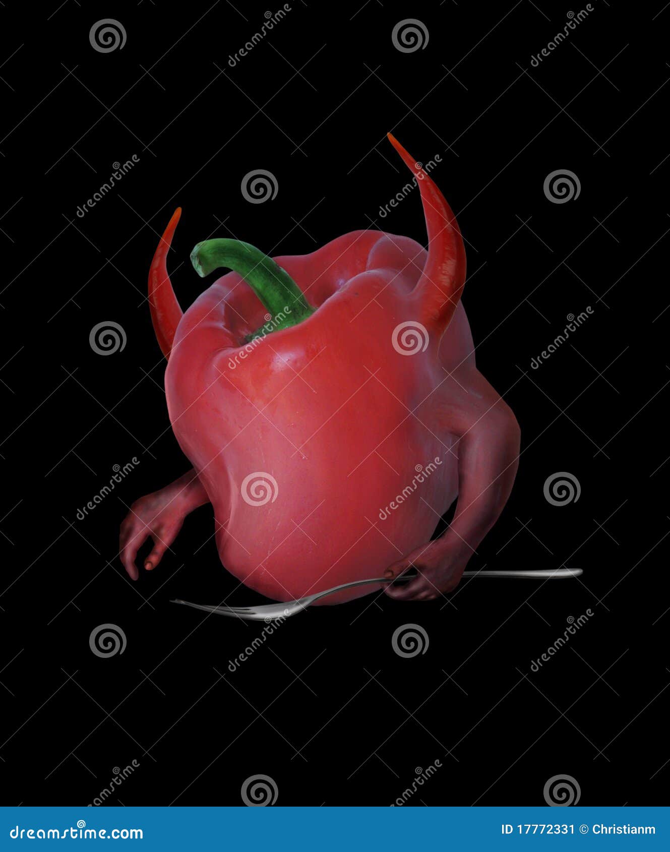 Devil Pepper stock illustration. Illustration of vegetarian - 17772331