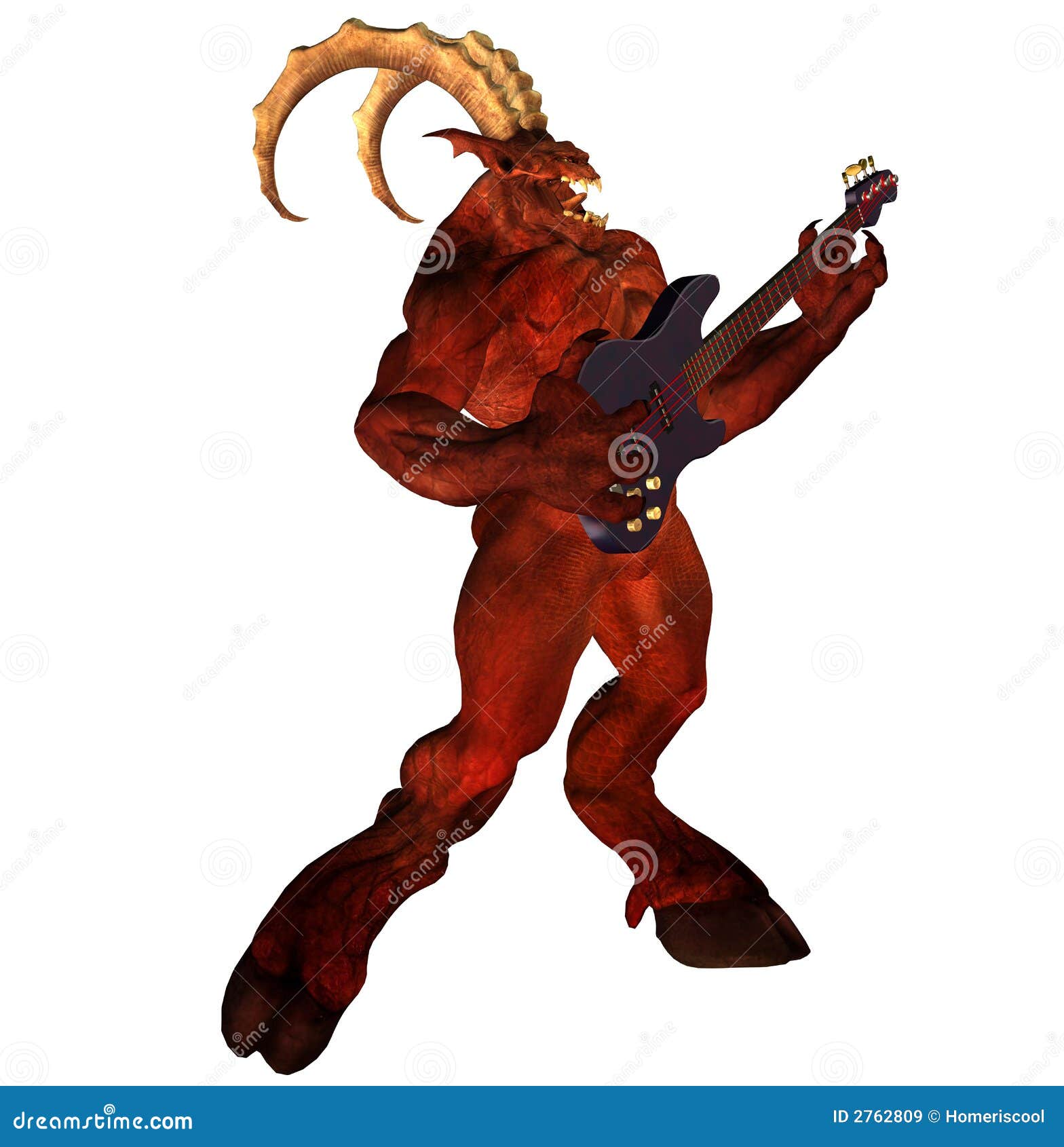 The devil playing a guitar stock illustration. Illustration of hell - 2762809