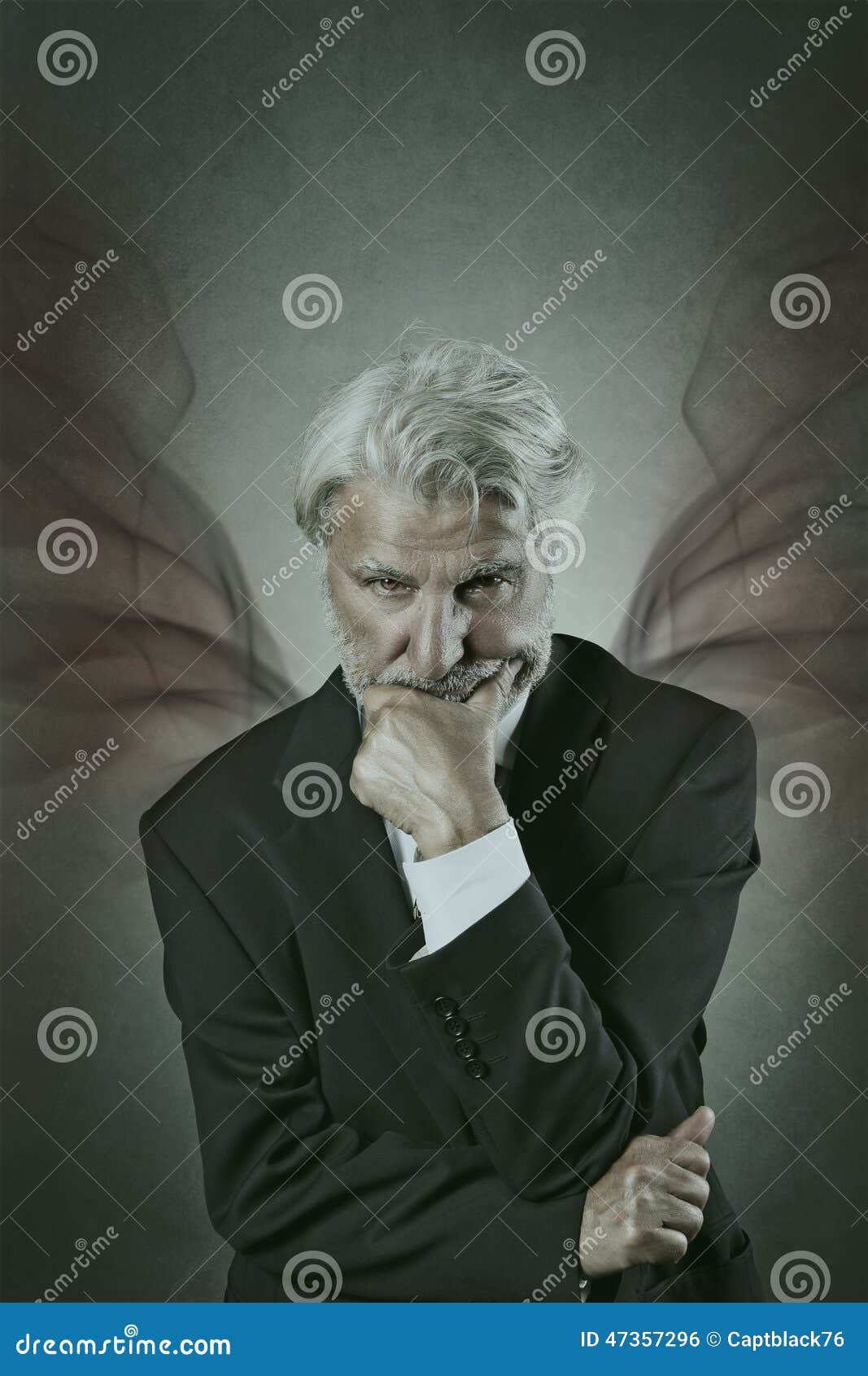 Devil portrait stock photo. Image of charming, smoke - 47357296