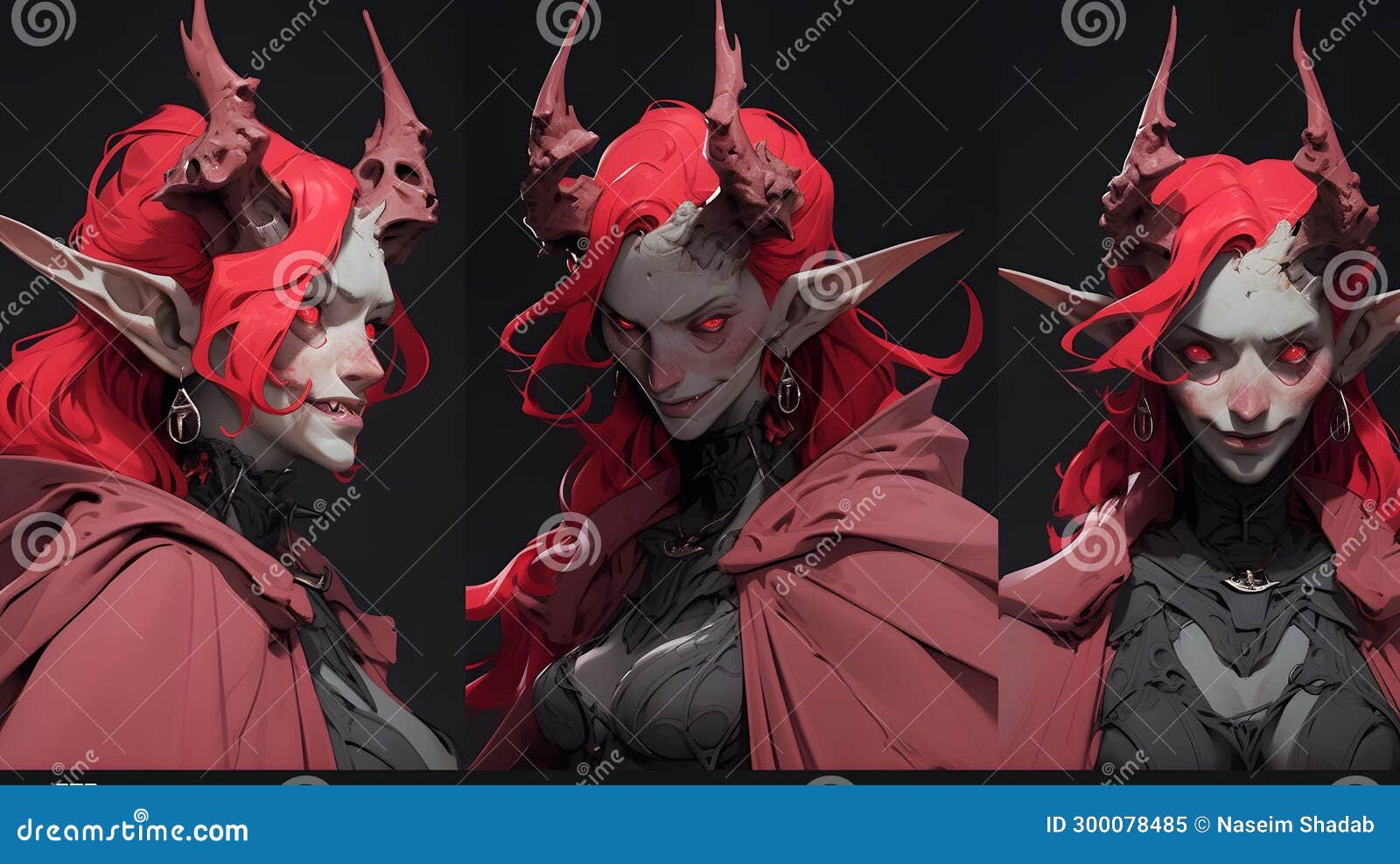 Devil queen stock illustration. Illustration of poster - 300078485
