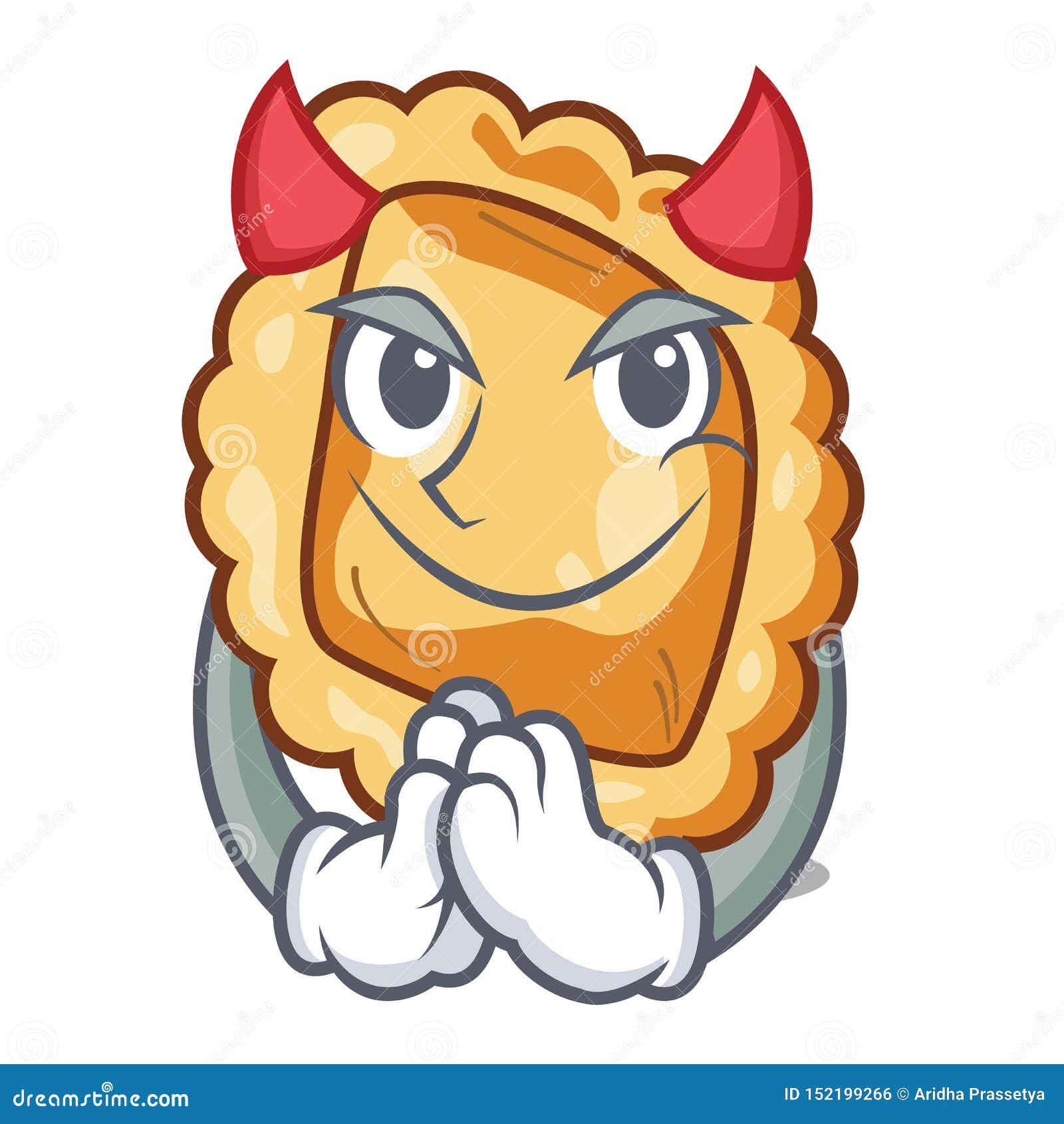Devil Ravioli Isolated with in the Character Stock Vector ...