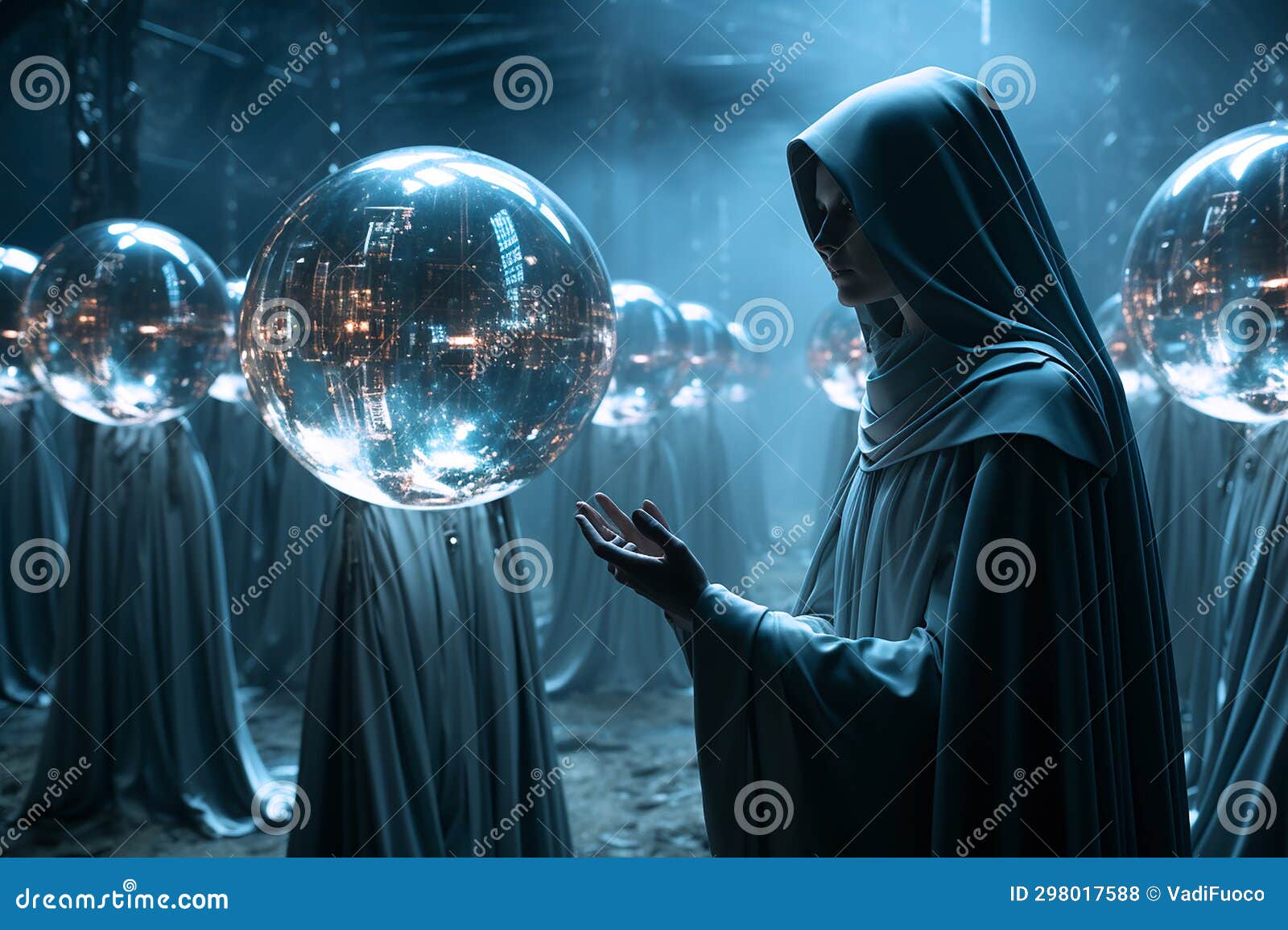 Devil in a Robe. Alien Intelligence Stock Illustration - Illustration ...