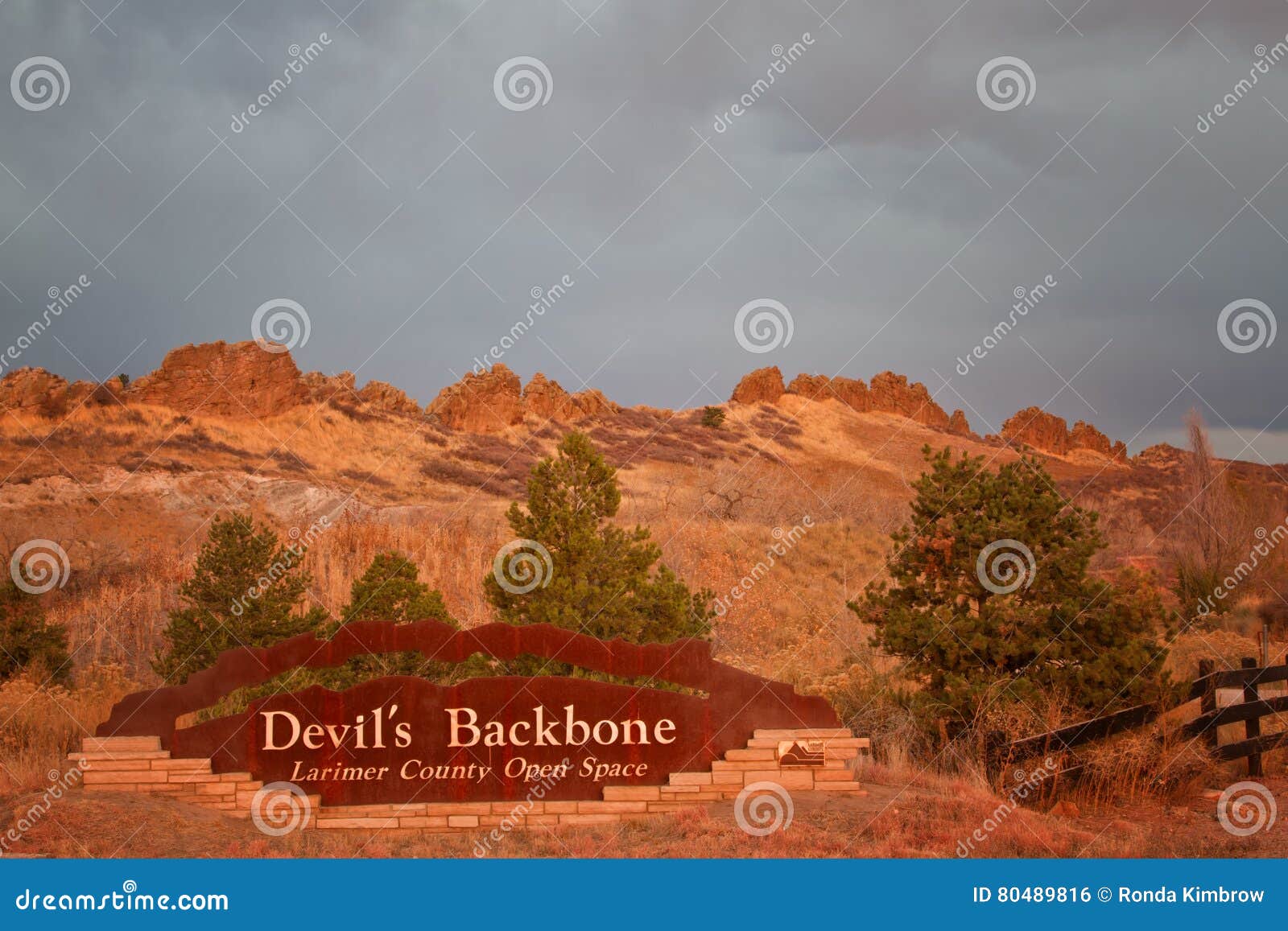 Devil`s Backbone Larimer County Open Space Stock Photo - Image of ...