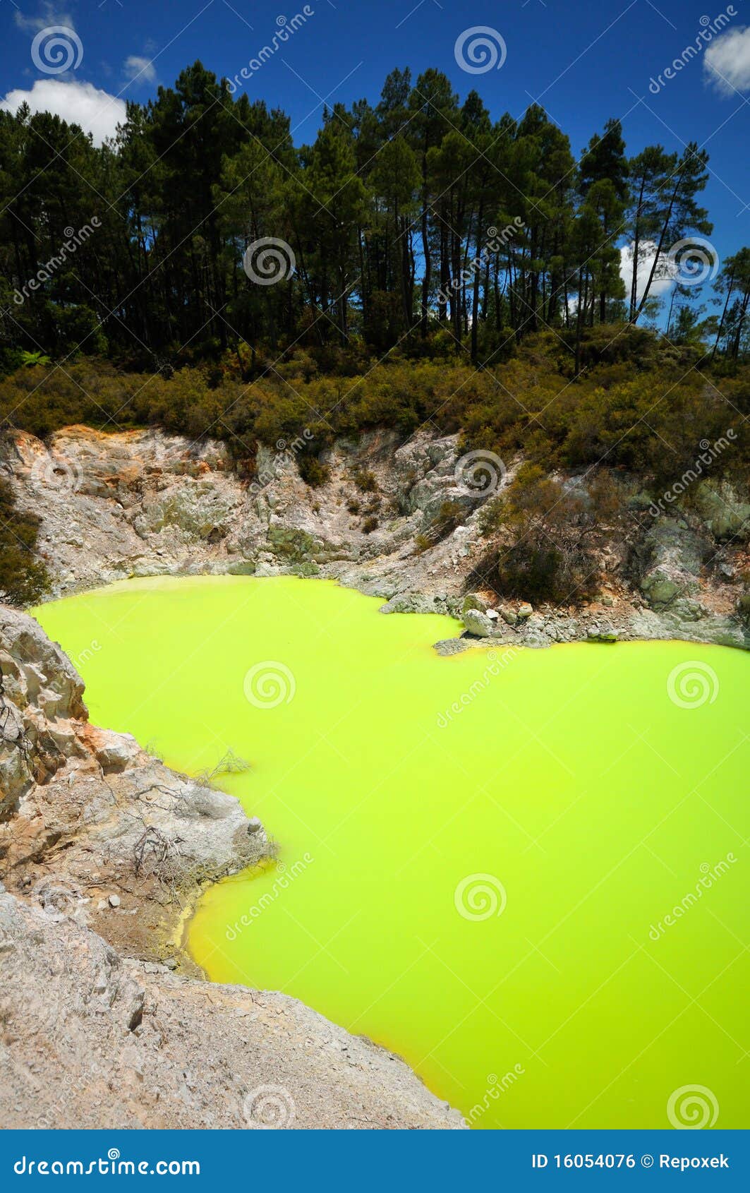 Devil S Bath, Wai-O-Tapu Thermal Wonderland Stock Photo - Image of ...