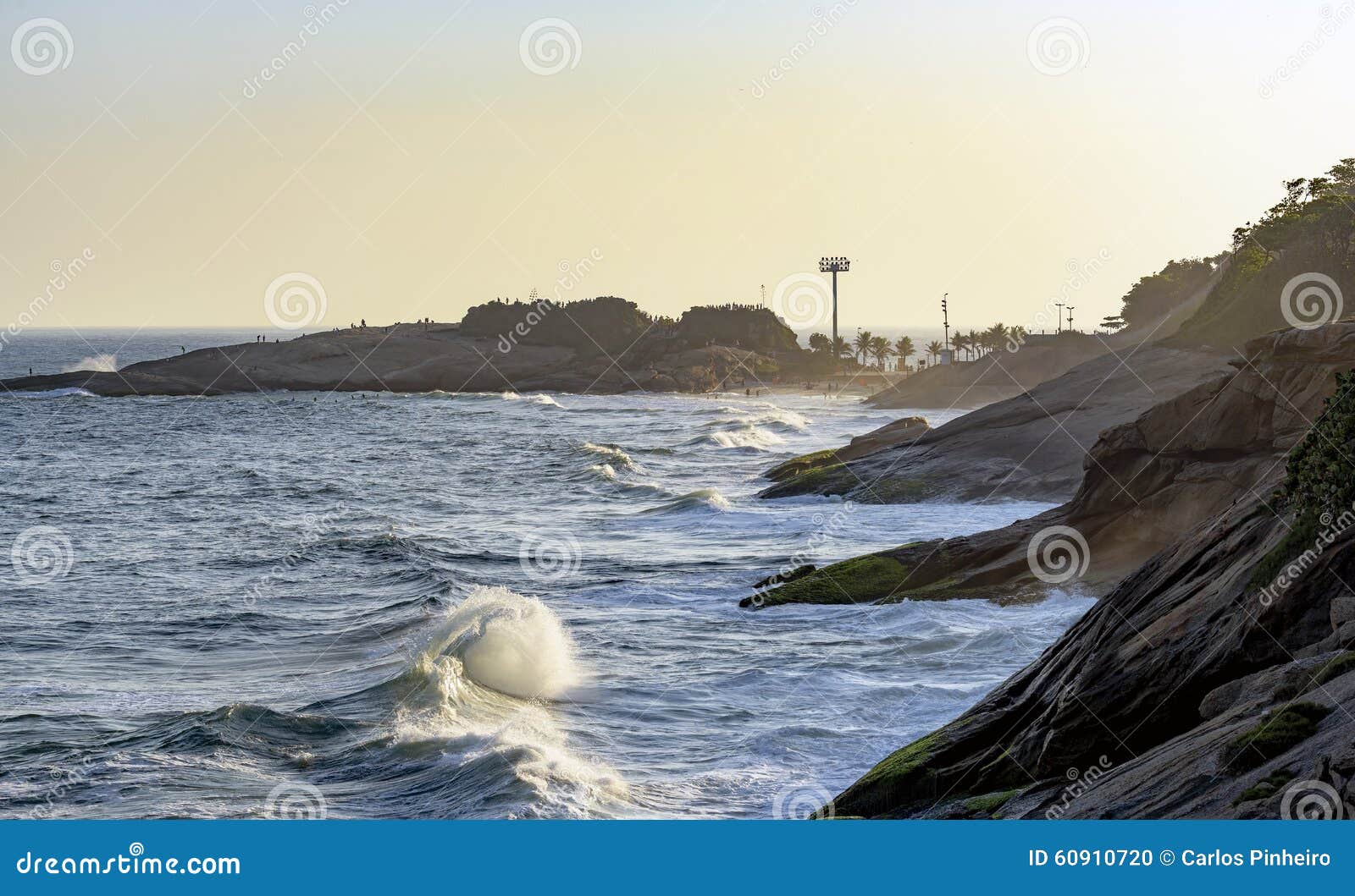 Devil s beach stock photo. Image of rocks, fort, sunset - 60910720