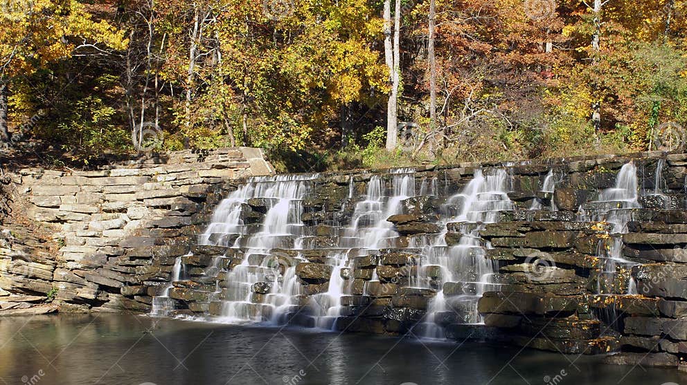 Devil s Den Waterfall stock photo. Image of daytime, calming - 1447714