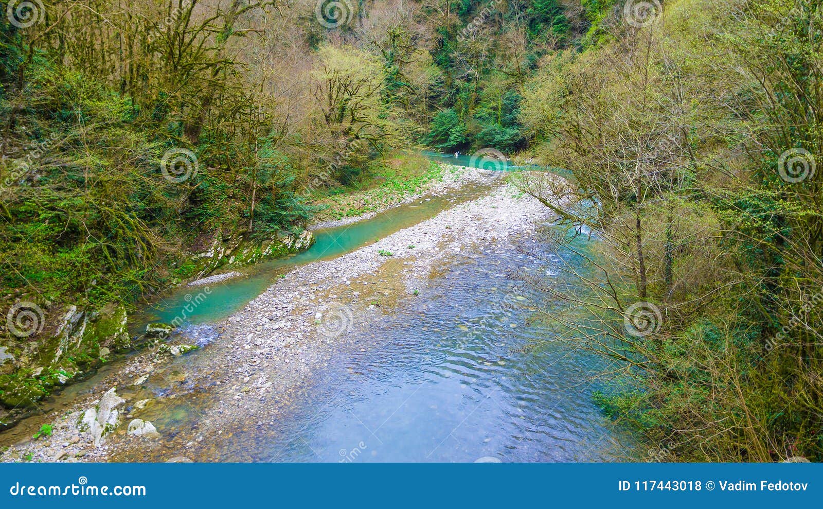Devil`s Gate Canyon and Khosta River, Sochi, Russia Stock Photo - Image ...