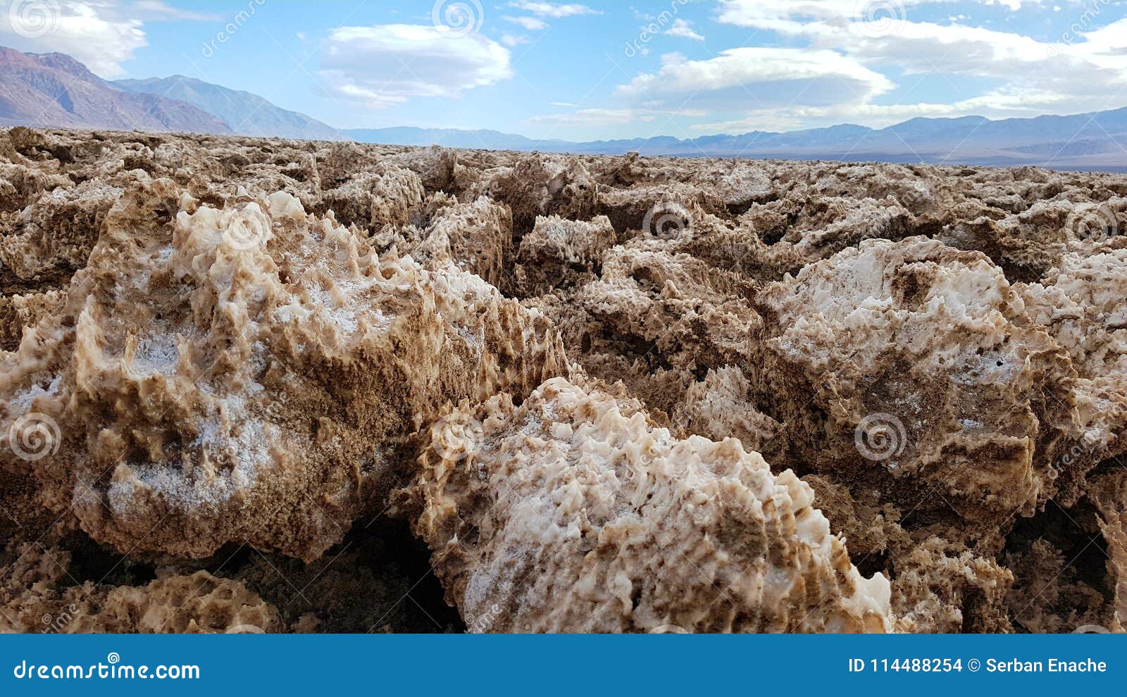 Devils Golf Course in Death Valley National Park Stock Photo - Image of ...