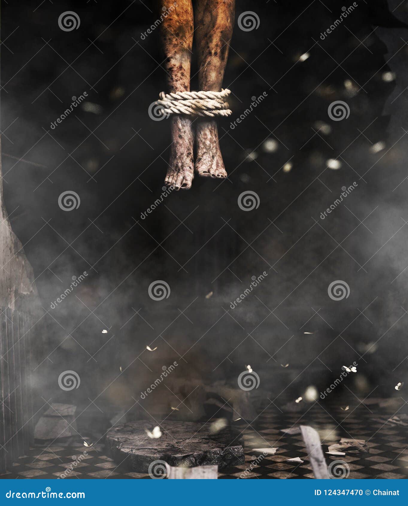 Devil`s legs stock illustration. Illustration of monster - 124347470