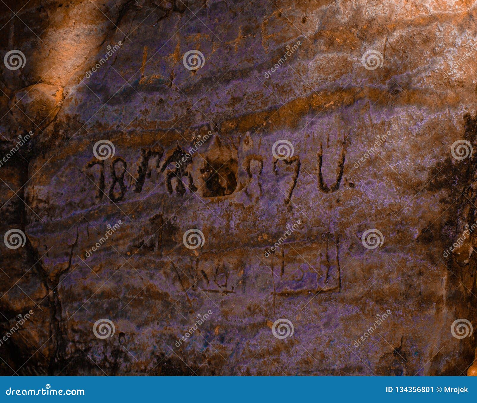 Devil`s mysterious cipher stock image. Image of characters - 134356801