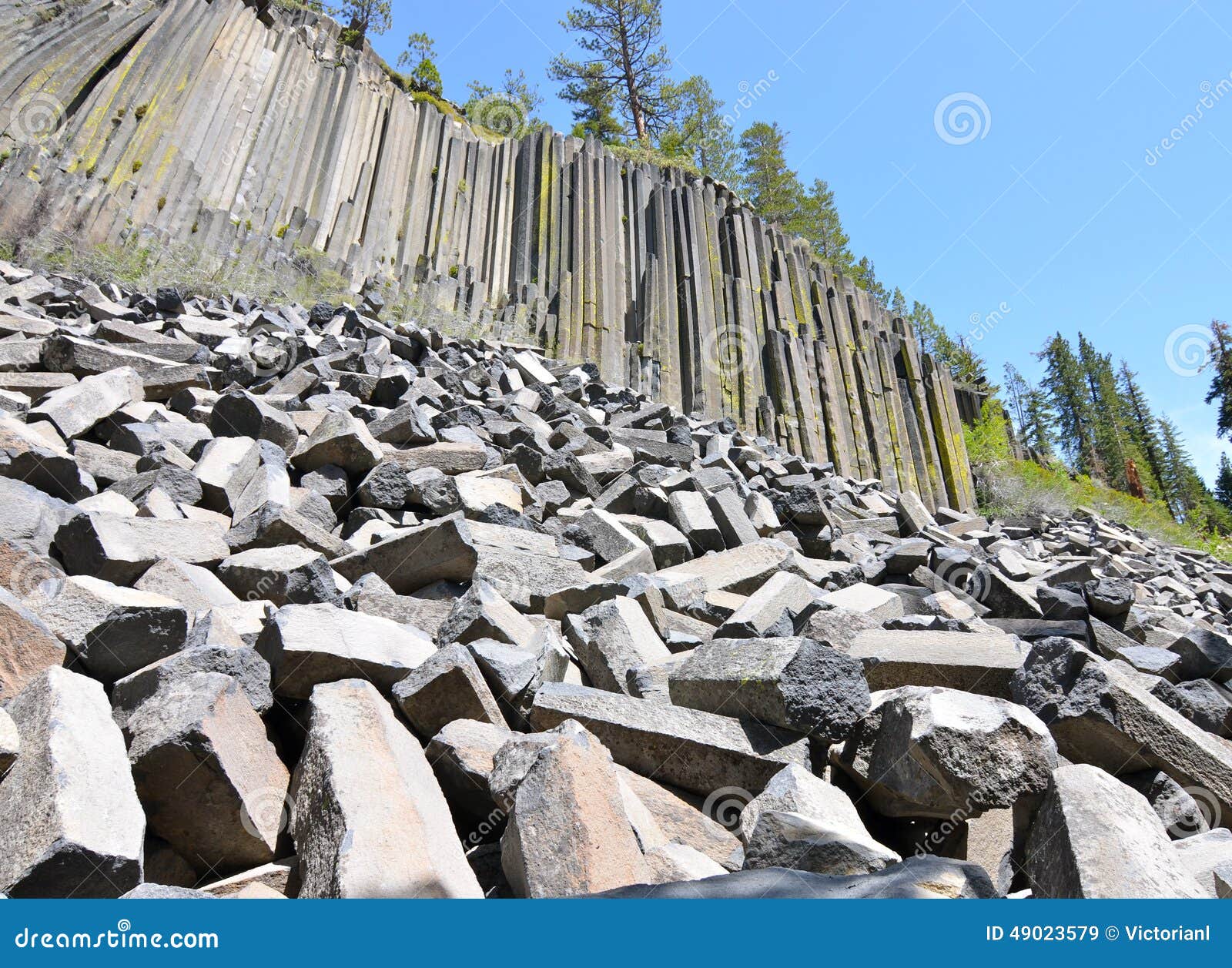 Devil S Postpile National Monument, California Stock Image - Image of ...