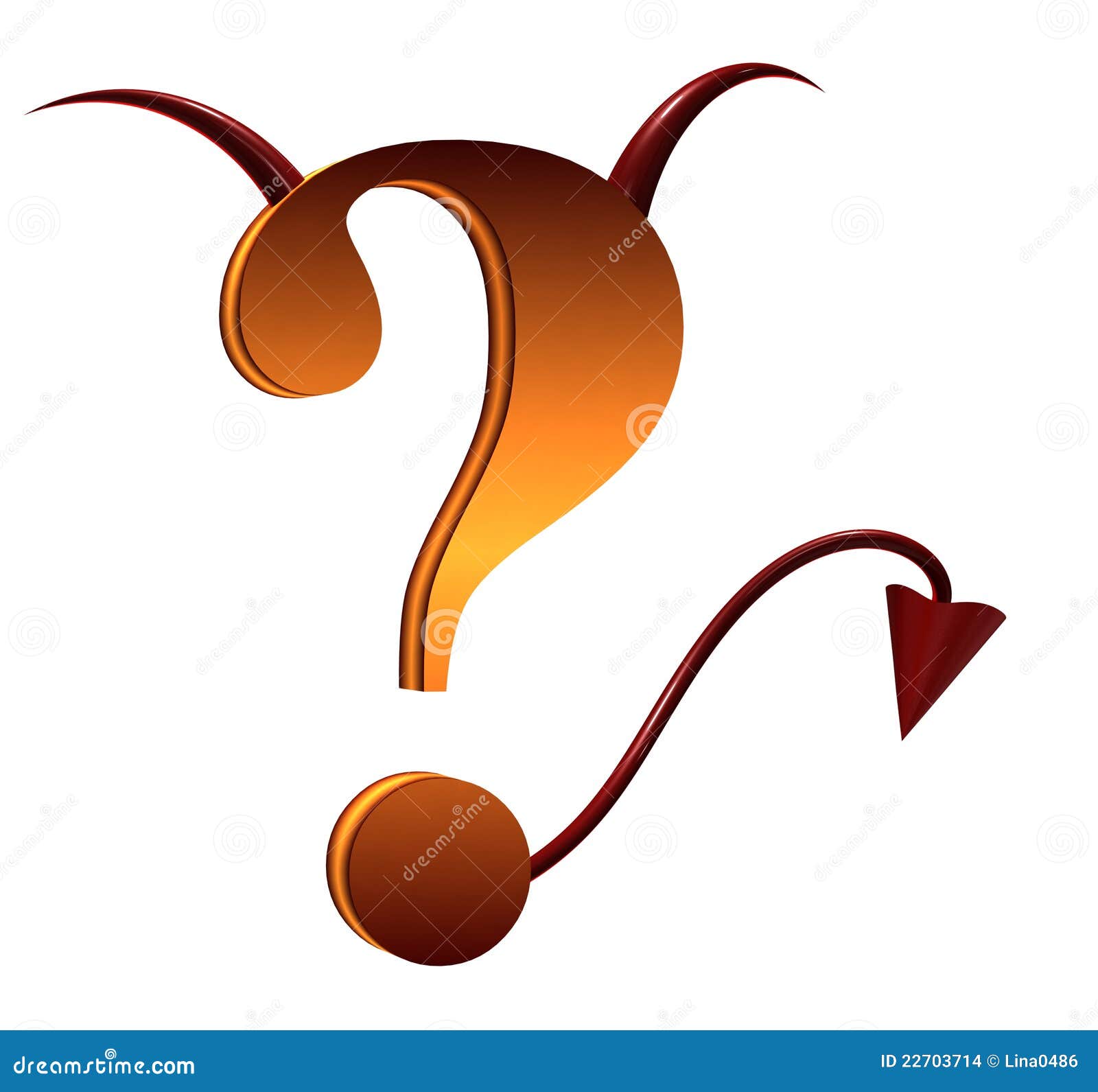 Devil s a question stock illustration. Illustration of confused - 22703714