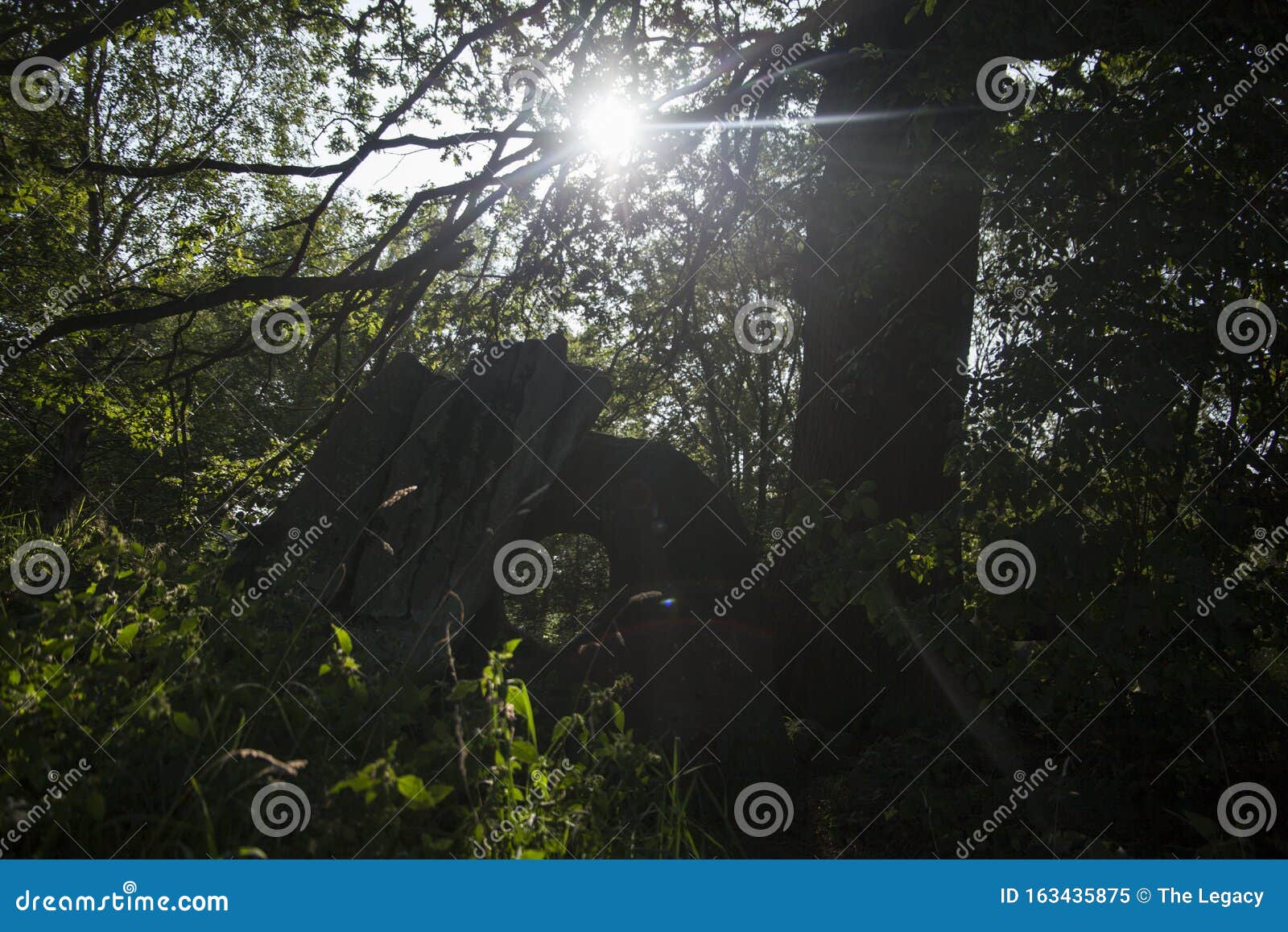 The Devil`s Ring and Finger Holed Stone Stock Image - Image of island ...