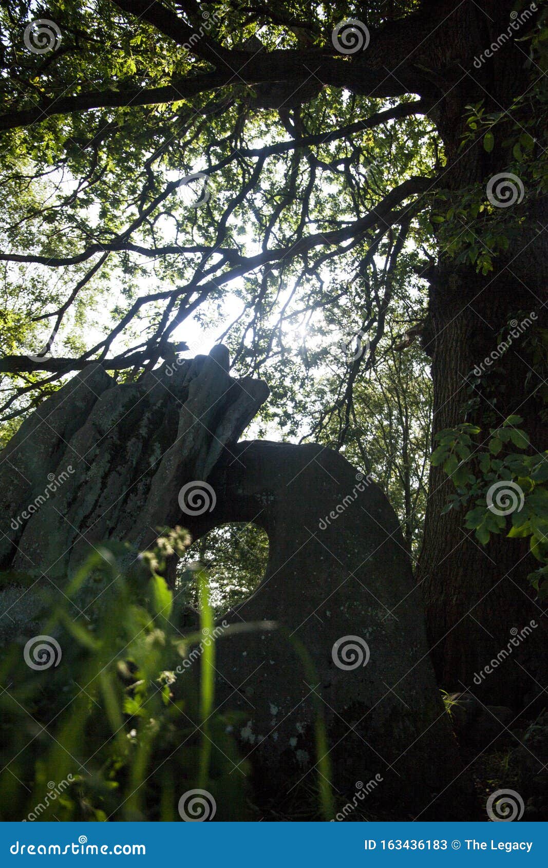 The Devil`s Ring and Finger Holed Stone Stock Image - Image of ...