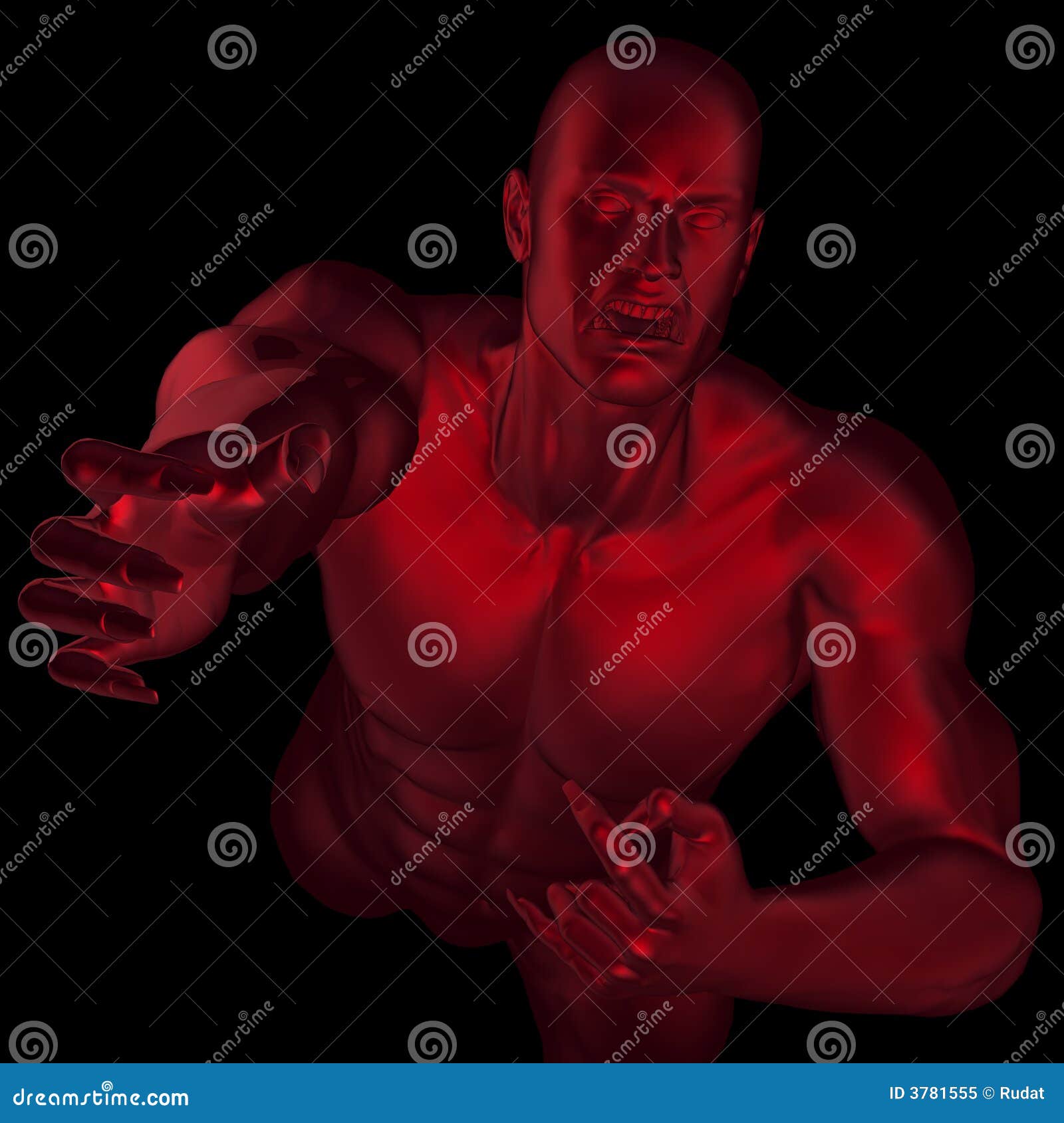 Devil`s scream stock illustration. Illustration of human - 3781555