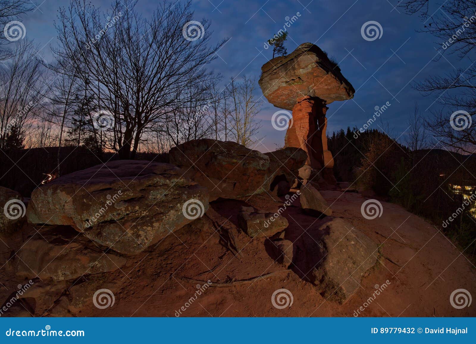 Devil`s Table stock photo. Image of teufelstisch, sandstone - 89779432