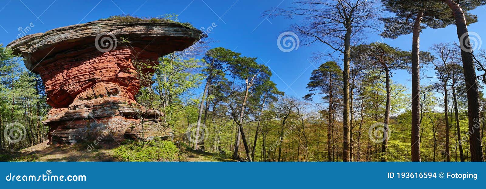 Devil`s Table Stands on a Hill Stock Photo - Image of hoodoos, monument ...
