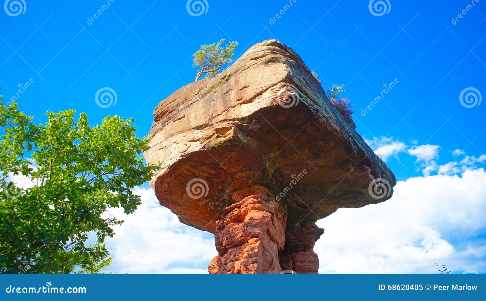 The Devil S Table Teufelstisch in Dahn Rhineland-Palatinate Ger Stock ...