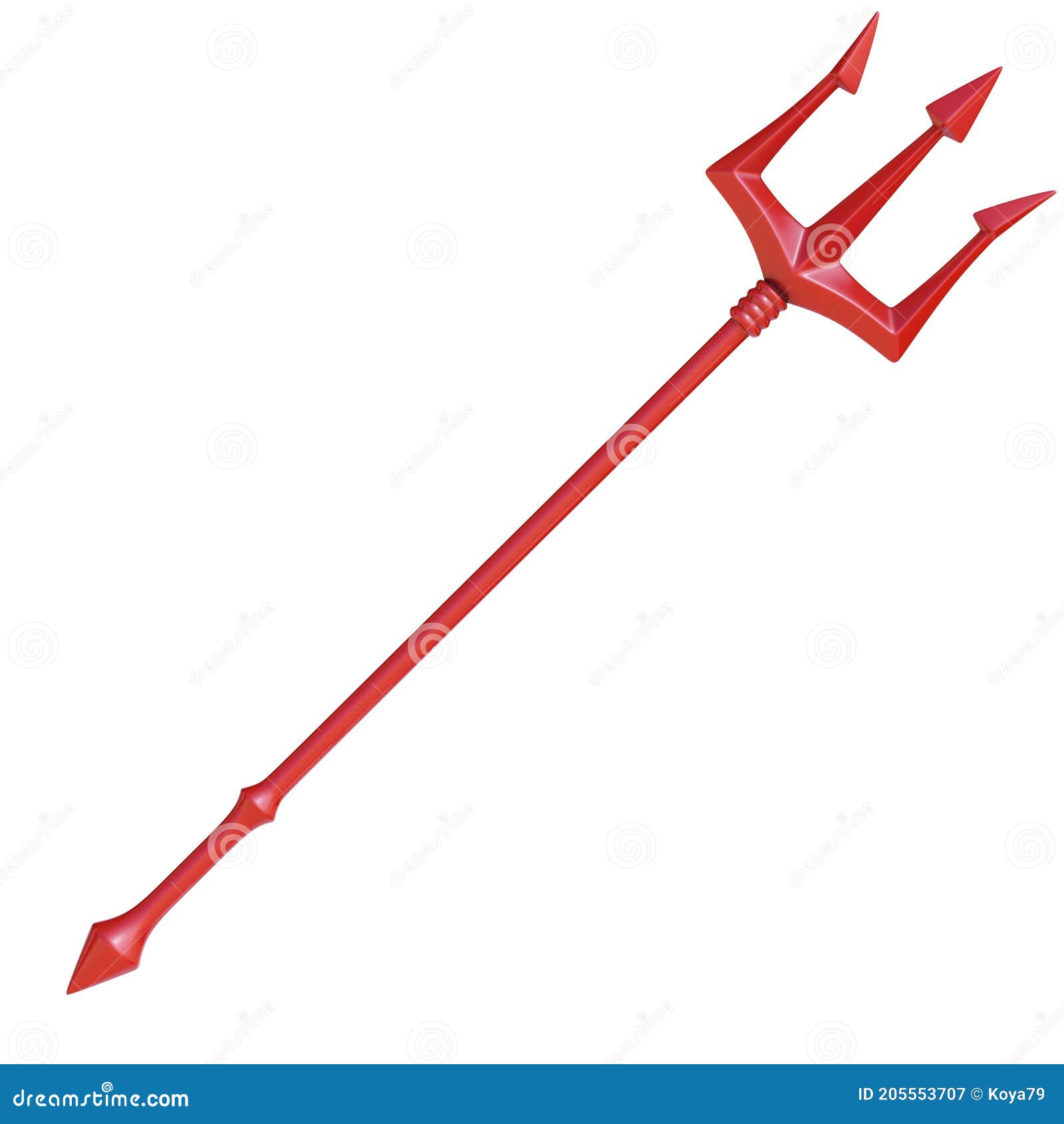 Devil`s Trident, Design Element for Devil`s Costume 3d Rendering Stock ...