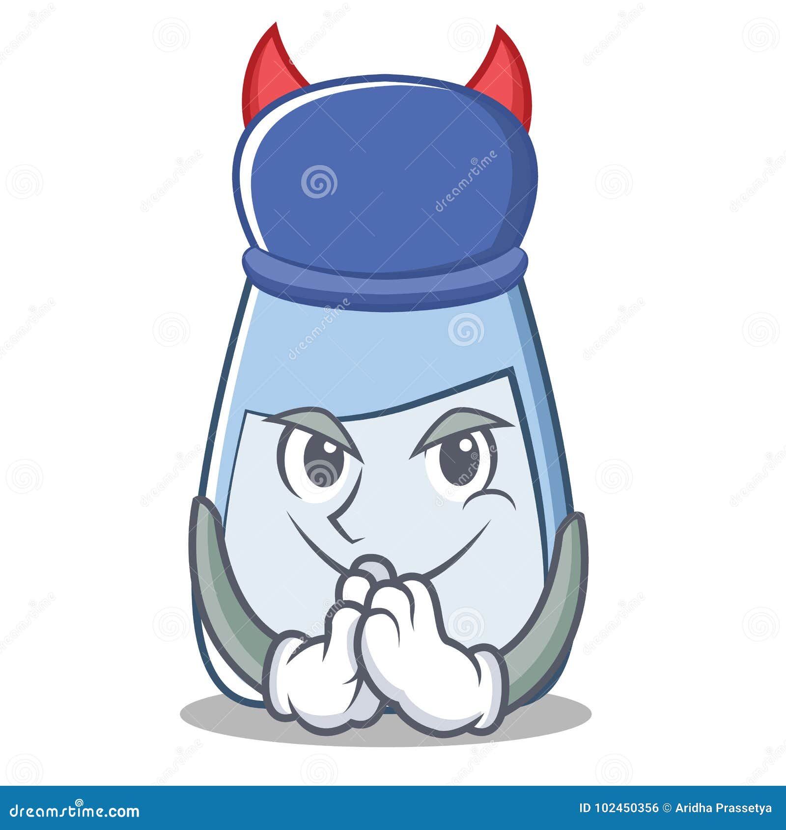 Devil Salt Character Cartoon Style Stock Vector - Illustration of ...