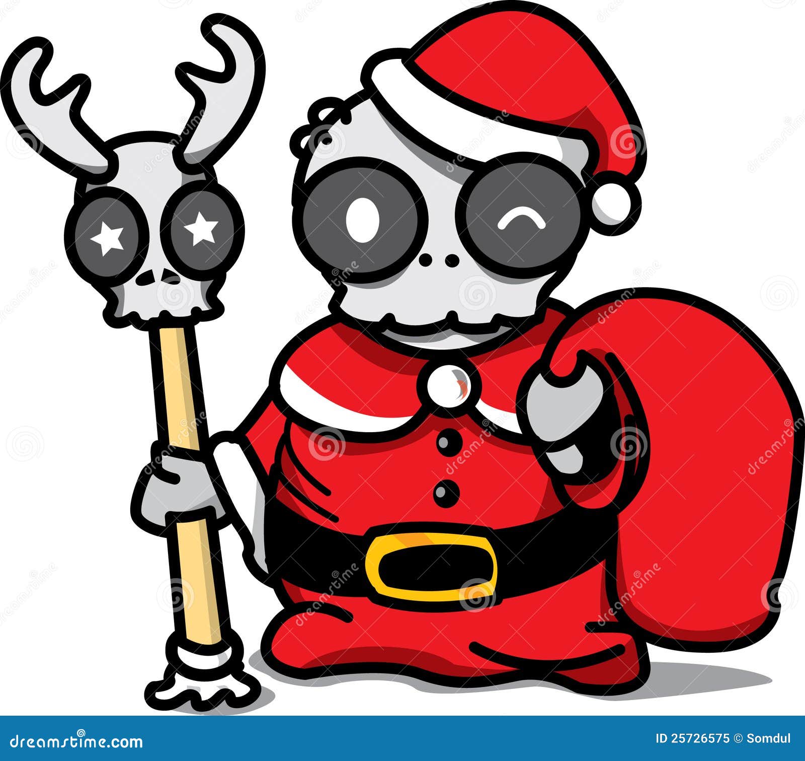 Devil santa stock illustration. Illustration of santa - 25726575