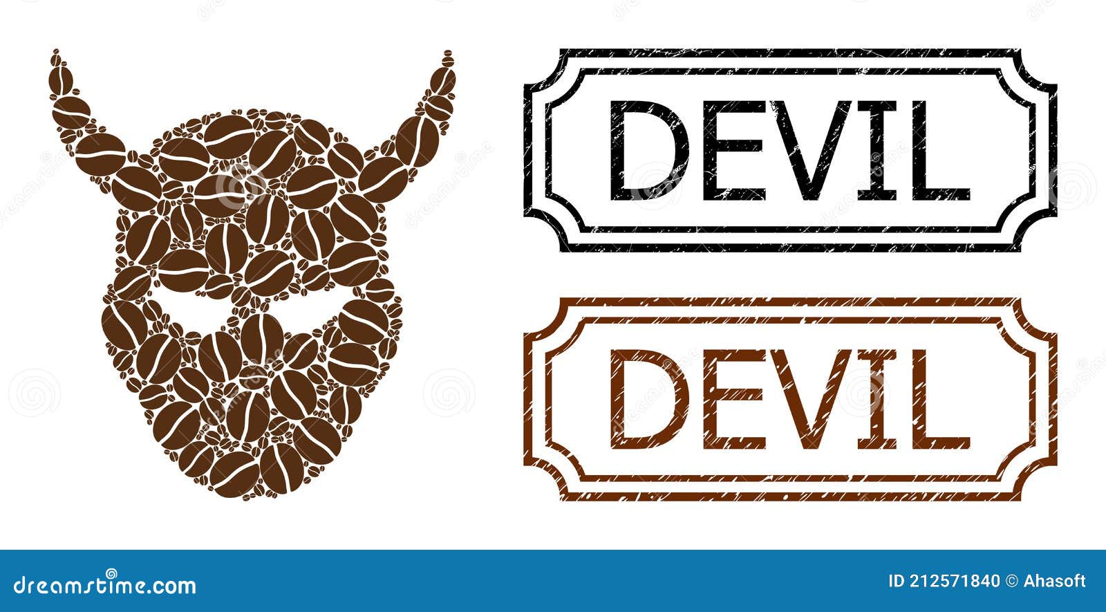 Devil Coffee Vending Machine In A Karakter Vector Illustration ...