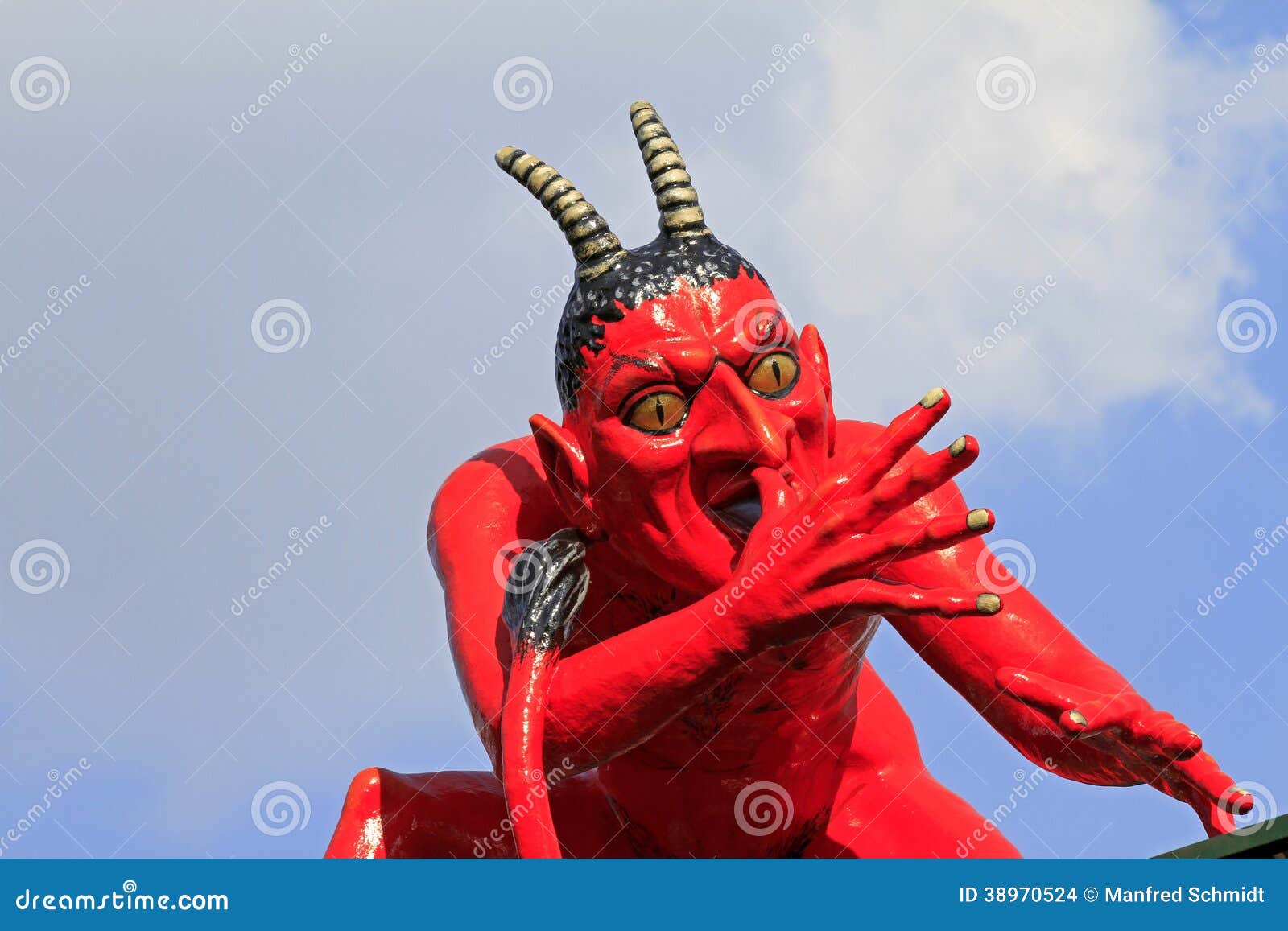 Devil sculpture stock photo. Image of riesenrad, carnival - 38970524
