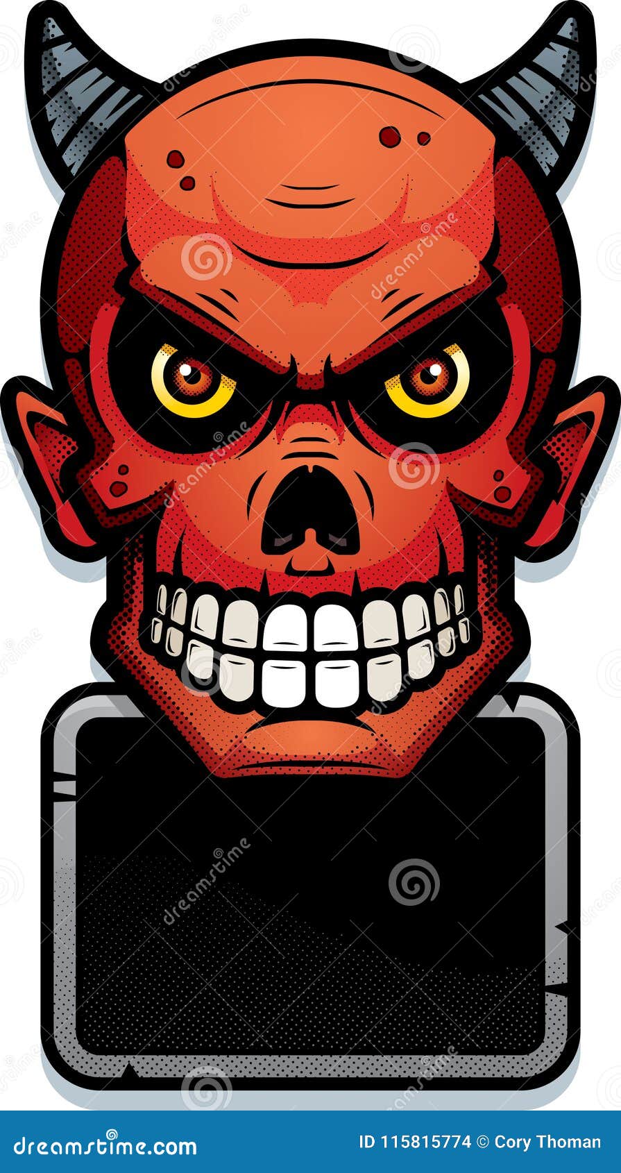 Devil Sign Illustration stock vector. Illustration of devil - 115815774