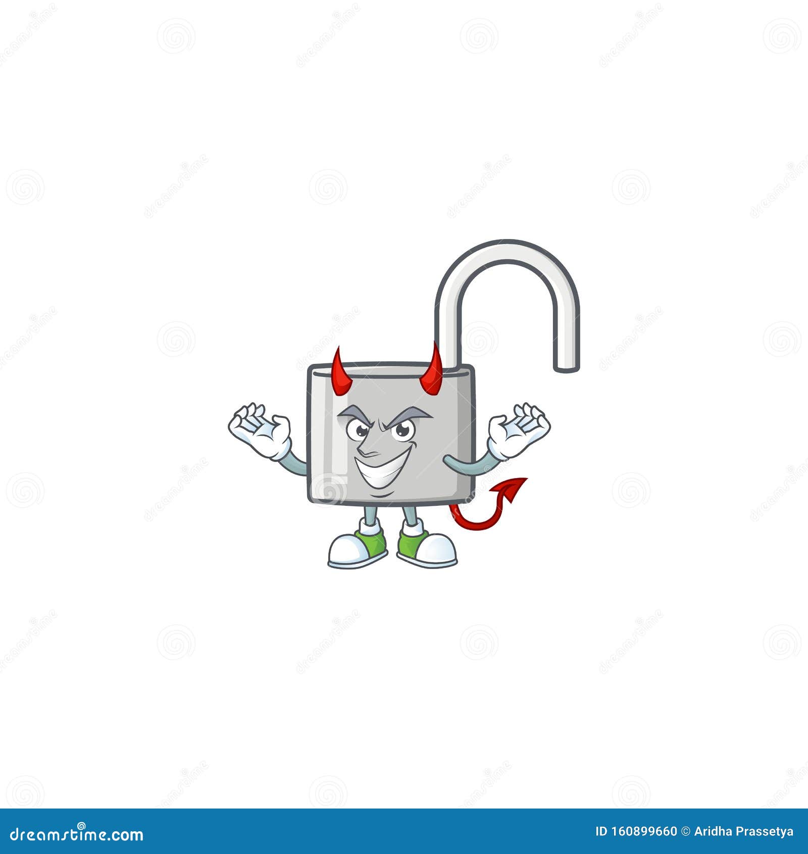Devil Silver Unlock Key for Security Private Stock Vector ...