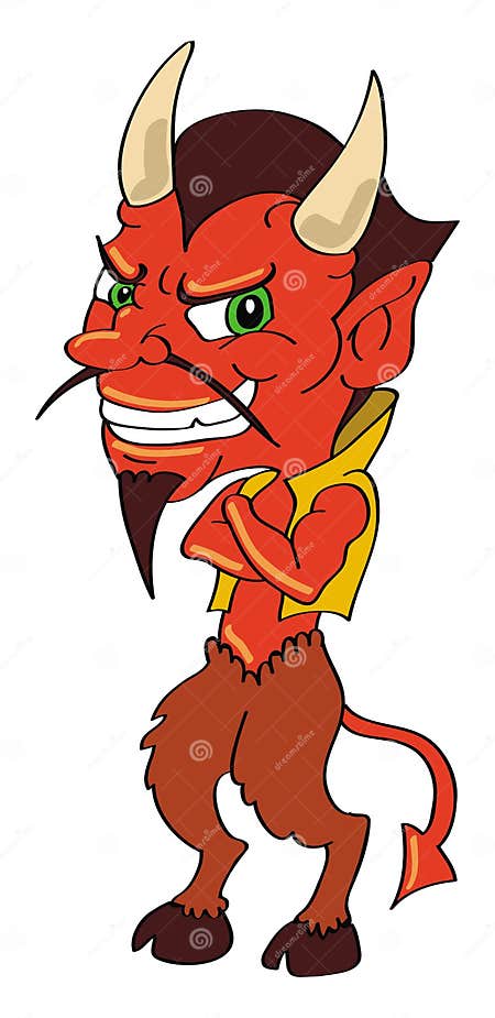 Devil standing stock illustration. Illustration of horned - 22233944