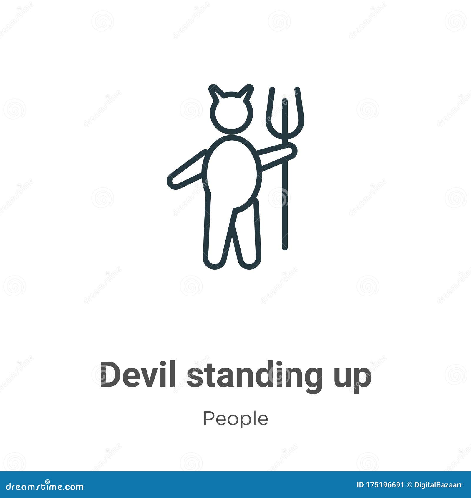 Red Devil Standing At A Pulpit Stock Photography | CartoonDealer.com ...
