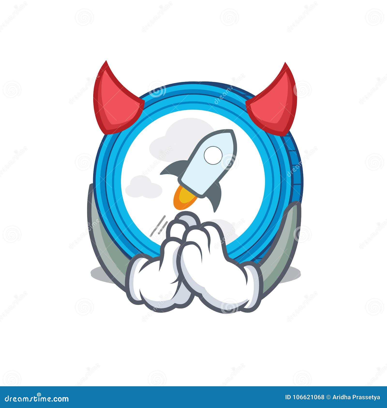Devil Stellar Coin Character Cartoon Editorial Stock Photo ...