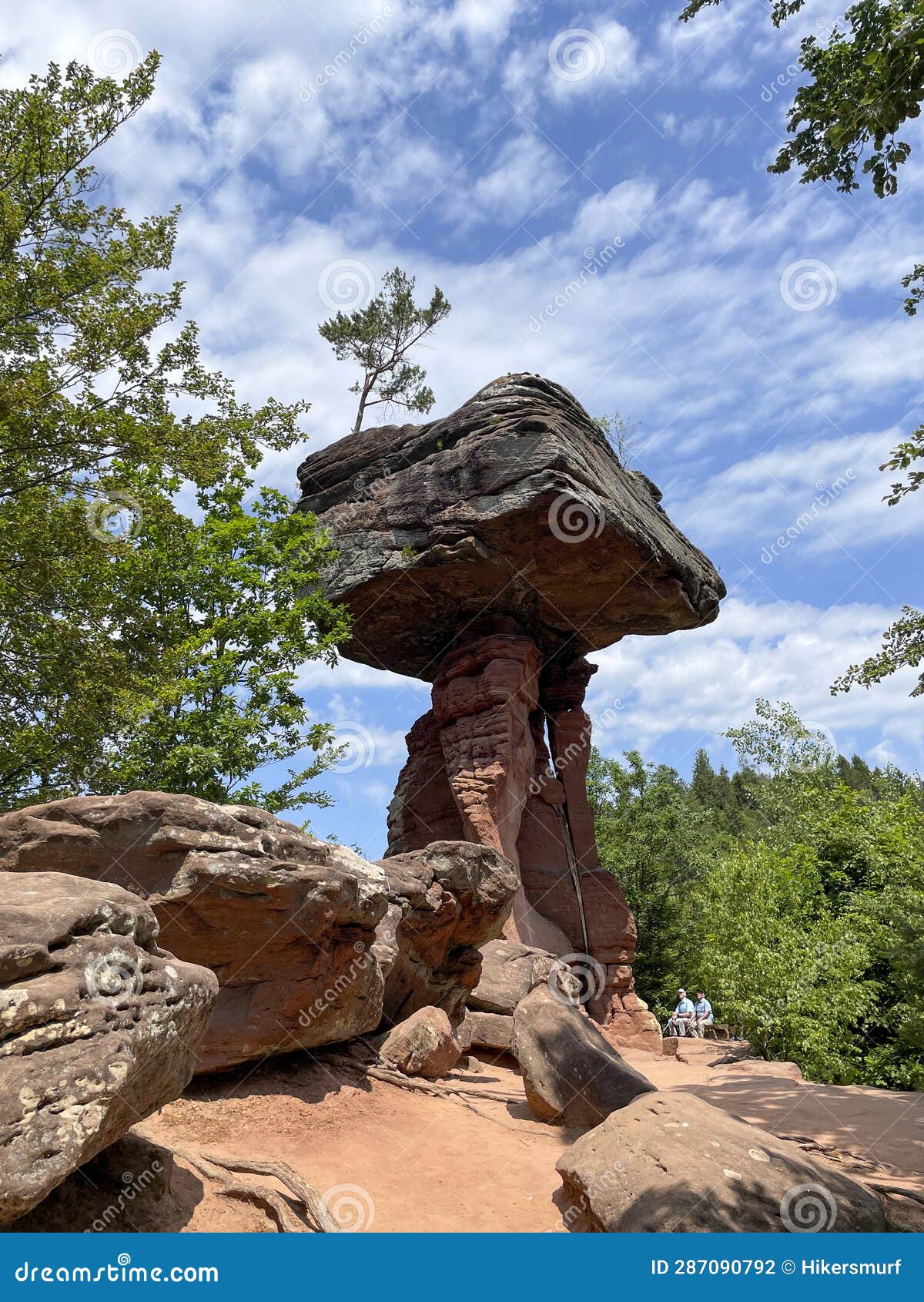 Devil Table Mushroom Rock in Hinterweidenthal in Palatinate Forest ...