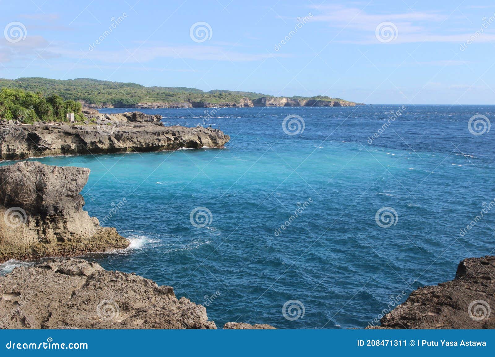 Devil Tears Hill in Lembongan Island Stock Image - Image of islet ...