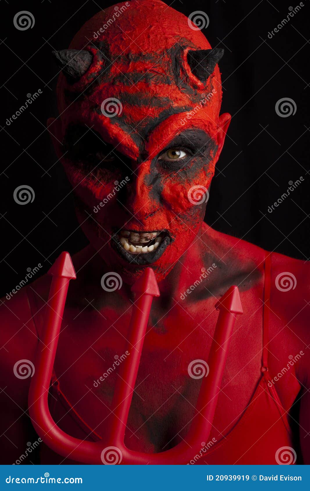 The devil and trident. stock image. Image of evil, devious - 20939919