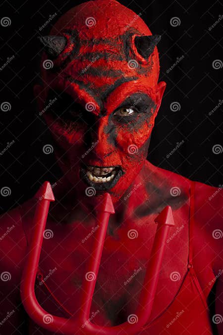 The devil and trident. stock image. Image of evil, devious - 20939919