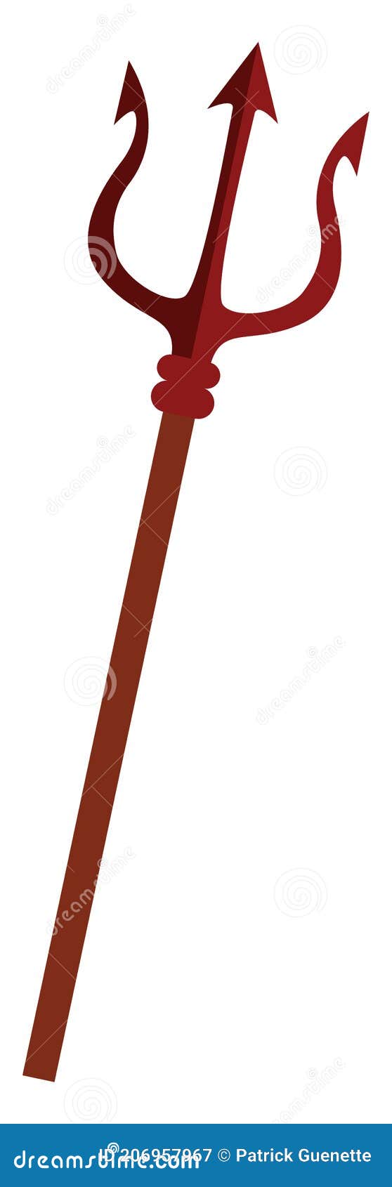 Devil Trident, Illustration, Vector Stock Vector - Illustration of icon ...