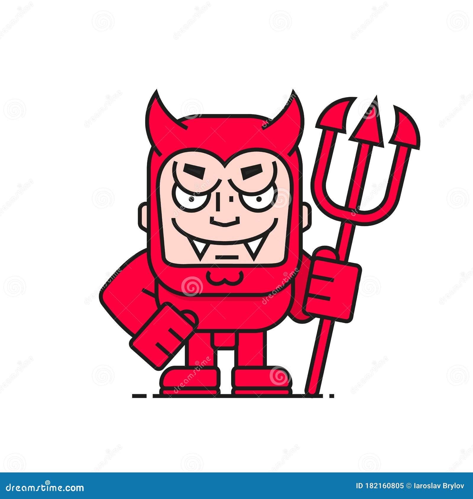 Devil Illustration Suitable for Greeting Card, Poster or T-shirt ...