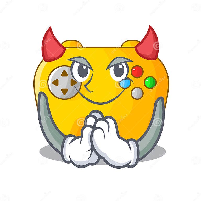 Devil Video Game Controller Shaped on Charcter Stock Vector ...