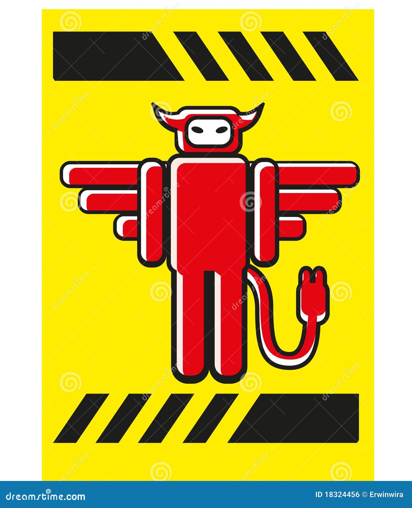 Devil virus stock vector. Illustration of addiction, satan - 18324456