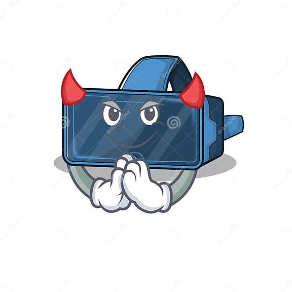 Devil Vr Virtual Reality Cartoon in Character Design Stock Vector ...