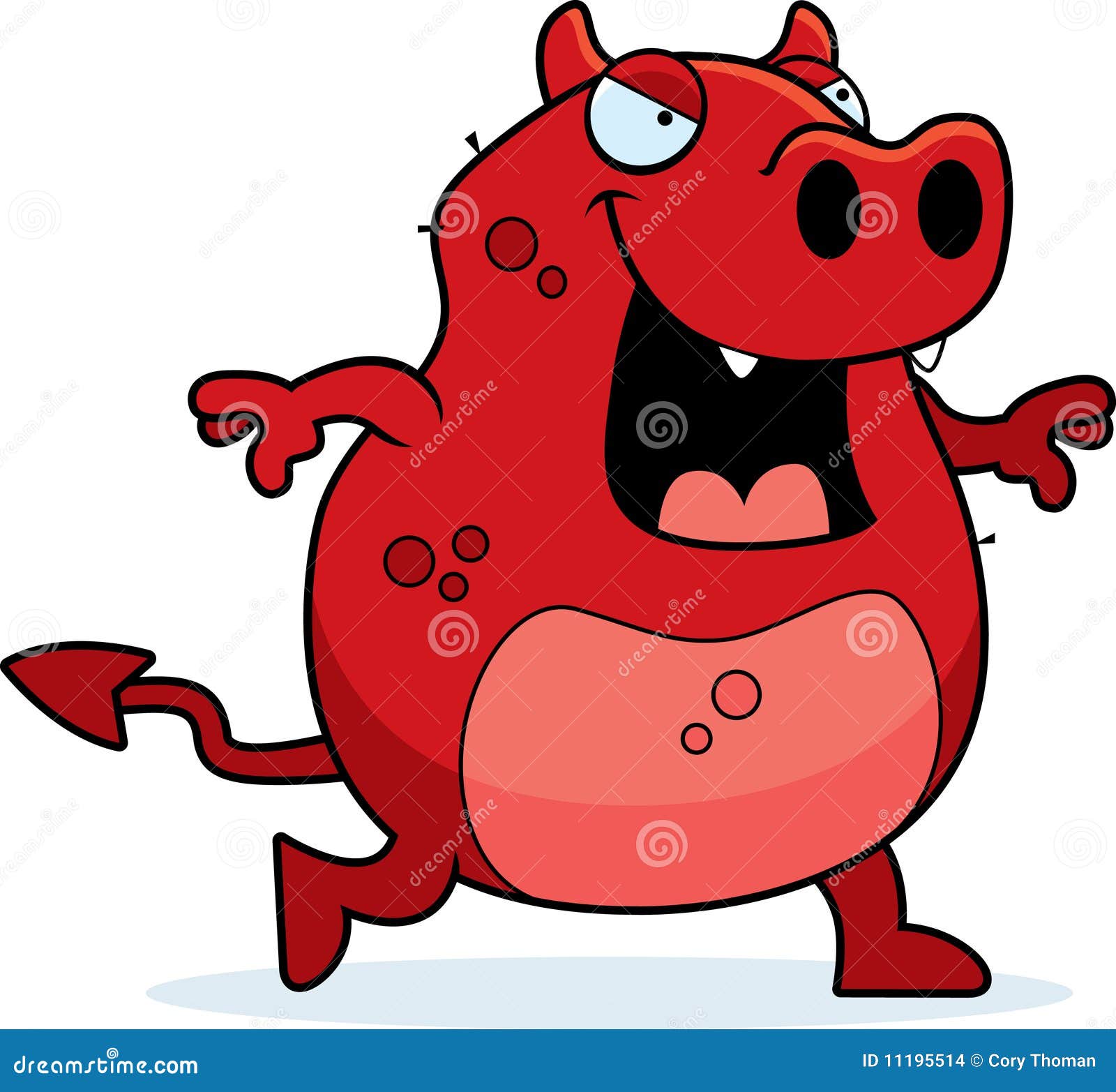 Devil Walking stock vector. Illustration of devil, evil - 11195514
