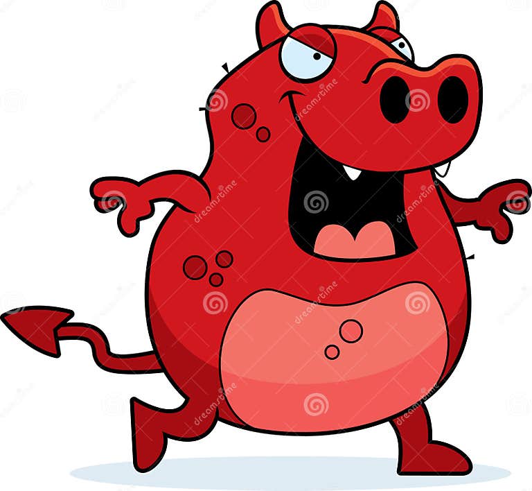 Devil Walking stock vector. Illustration of devil, evil - 11195514